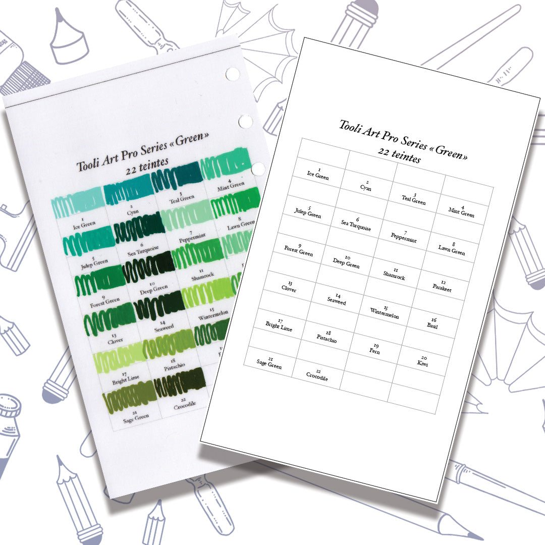 Découverte des Feutres Acryliques Tooli Art et Nuancier à Télécharger ...